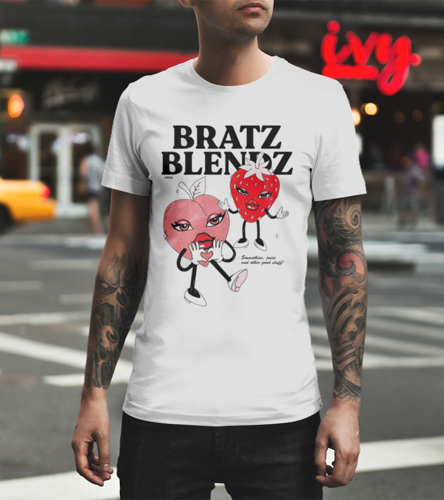 Sad Patron Stylin Bratz Blendz Fruit Characters T-Shirt
