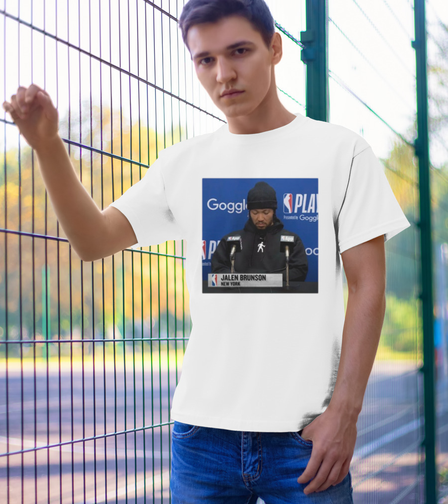 Jalen Brunson New York Press Conference NBA Playoffs Presented By Google T-Shirt