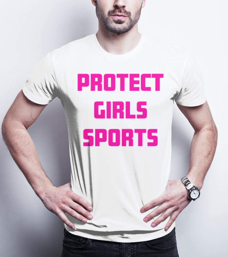 Protect Girls Sports Bold Pink Advocacy Design T-Shirt