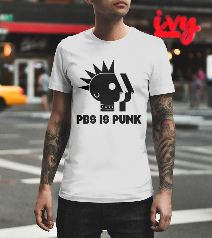 Two Crow Collective PBS Is Punk Vintage Cassette Vinyl Roots T-Shirt