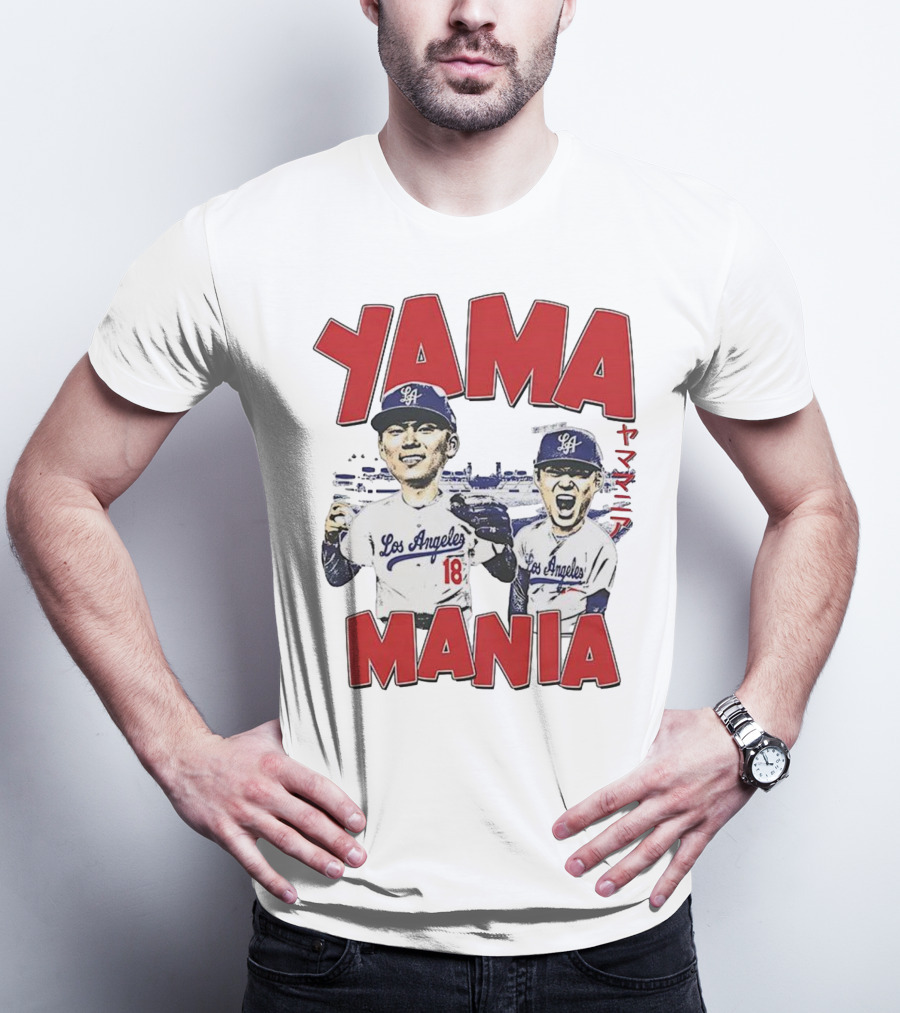 Yama Mania Los Angeles Dodgers Baseball Player 18 T-Shirt