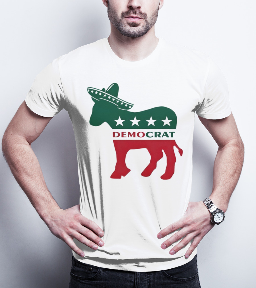 Democrat Donkey Sombrero Stars Cinco De Mayo Celebration T-Shirt
