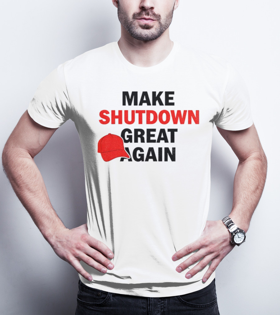 MAGA Make Shutdown Great Again Red Hat T-Shirt