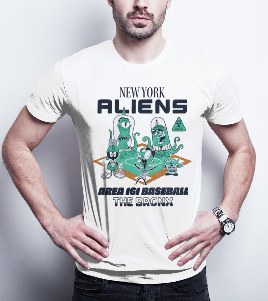 New York Aliens Area 161 Baseball The Bronx T-Shirt
