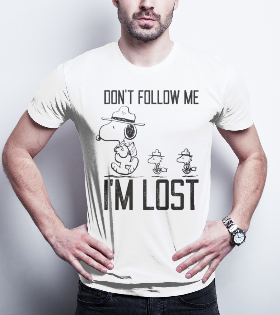 Snoopy Woodstock Peanuts Don’t Follow Me I’m Lost T-Shirt