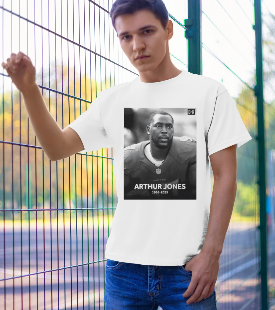 Arthur Jones Baltimore Ravens NFL Player Tribute 1986-2025 T-Shirt