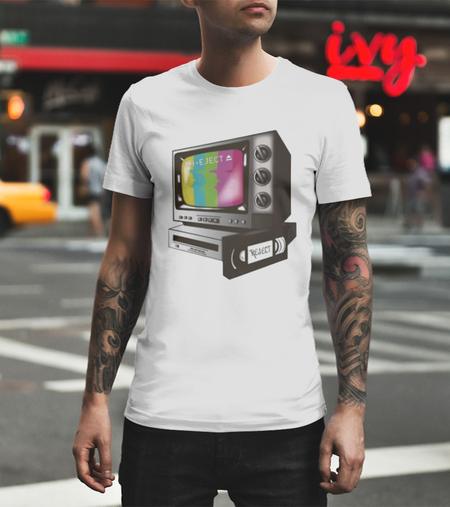 Sh-Eject Retro TV VHS Eject Design T-Shirt
