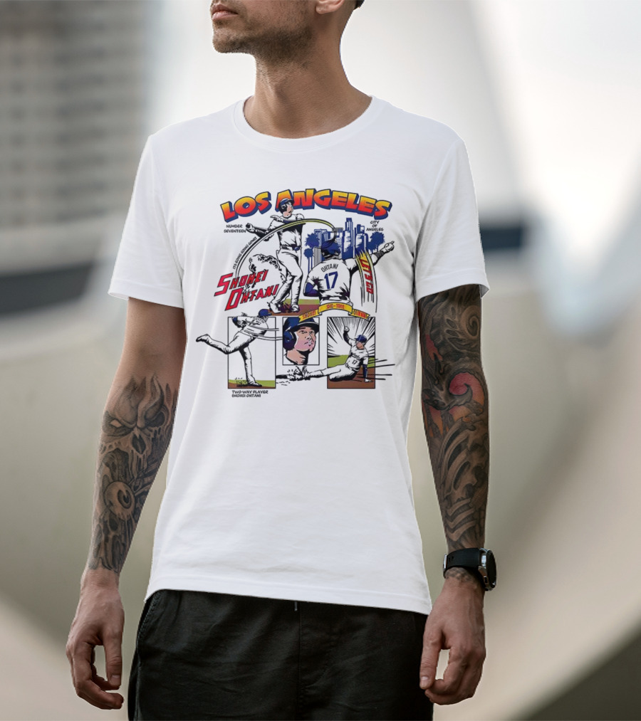 Los Angeles Shohei Ohtani Sho-Time Baseball Comic 17 T-Shirt