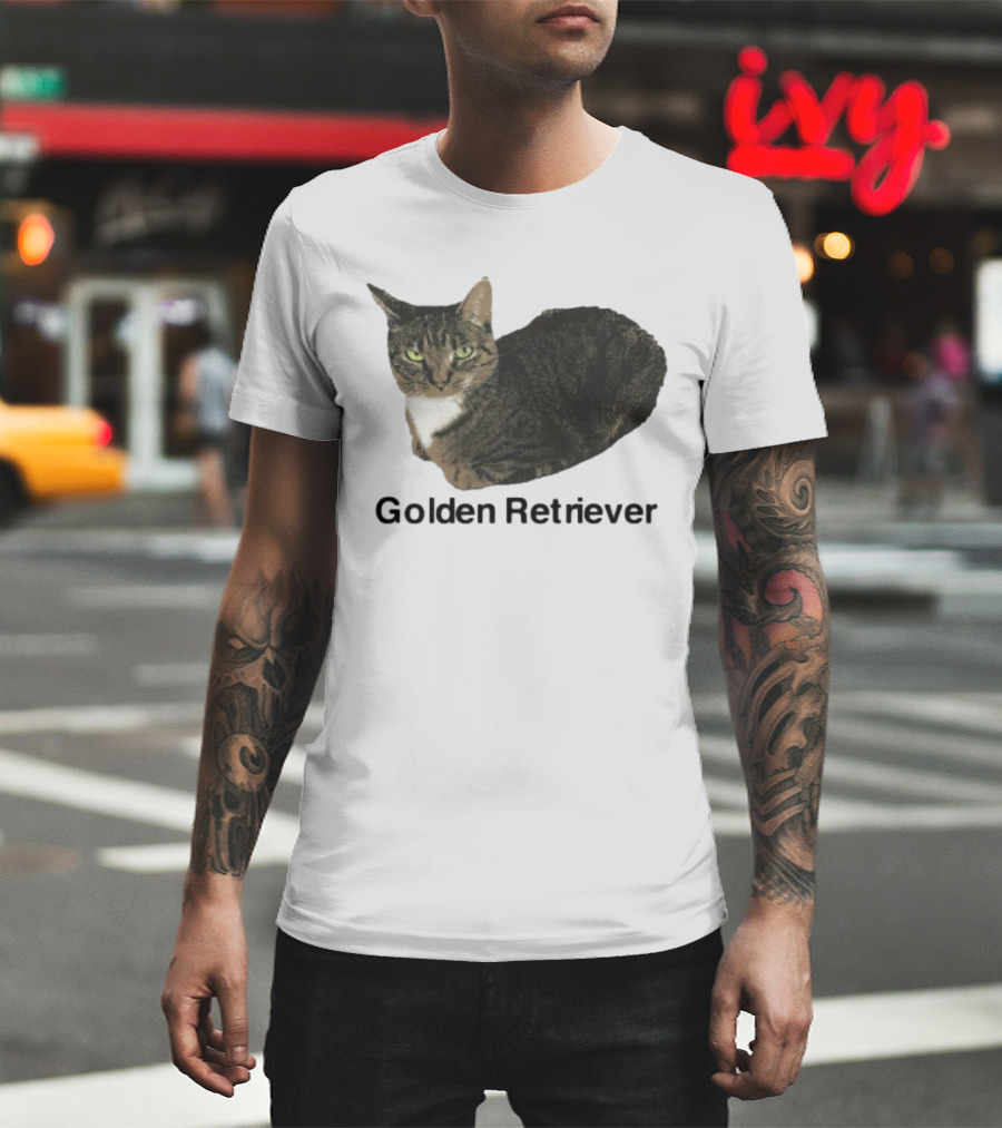 Henry Johnson Cat Humor Golden Retriever Caption T-Shirt