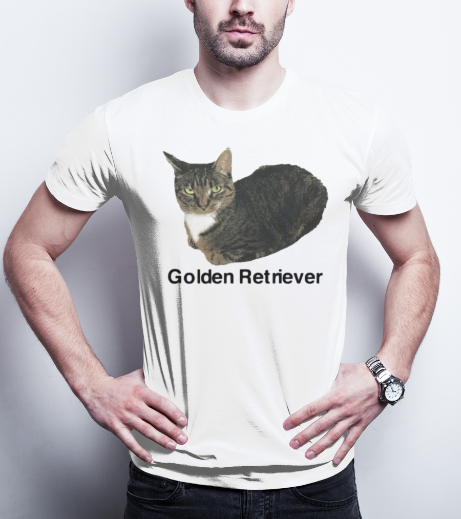 Henry Johnson Cat Humor Golden Retriever Caption T-Shirt