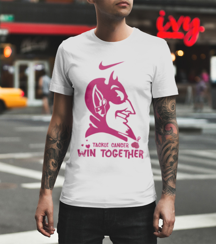 Duke Blue Devils Nike Tackle Cancer Win Together In October We Wear Pink T-Shirt
