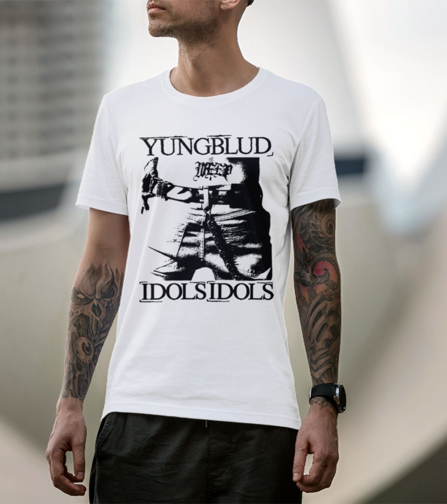Yungblud Idolsidols Limited White Tattoo Design T-Shirt