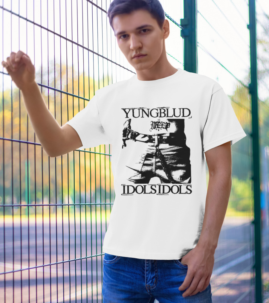 Yungblud Idolsidols Limited White Tattoo Design T-Shirt