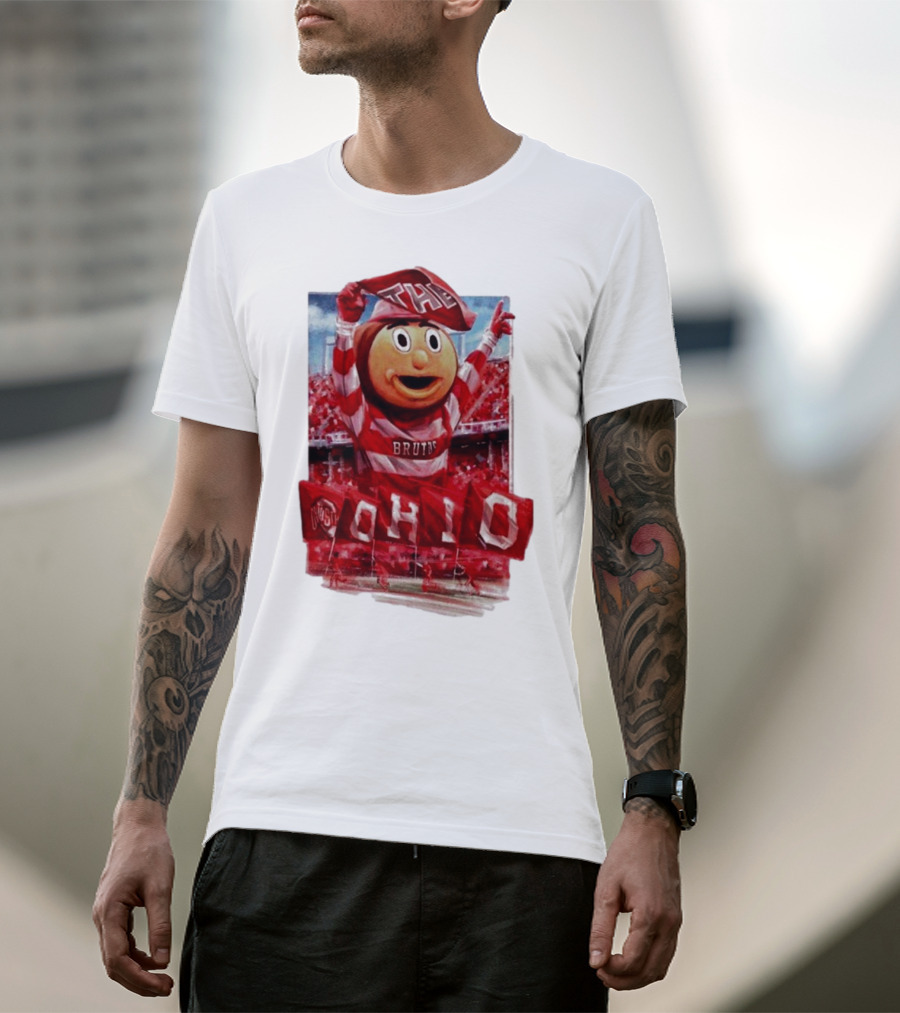 Ohio State Buckeyes Brutus Mascot At Ohio Stadium Event T-Shirt