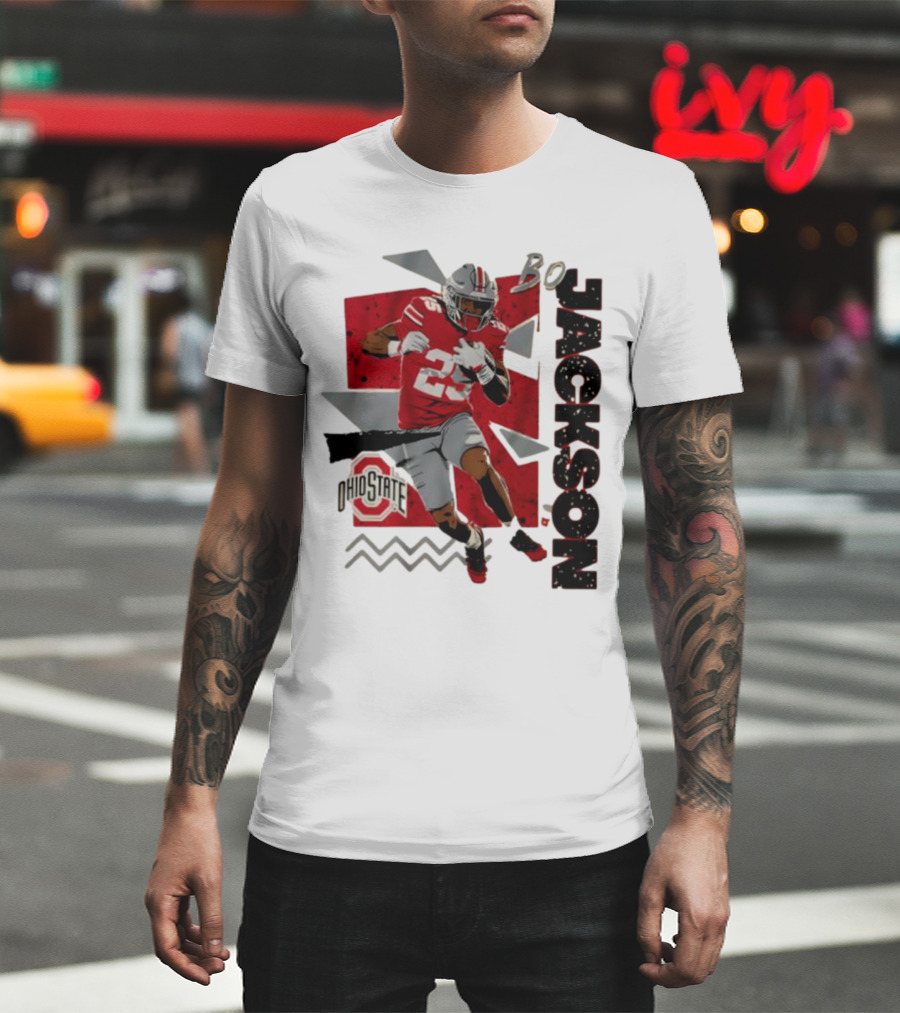 Bo Jackson Ohio State Football 90s Style T-Shirt