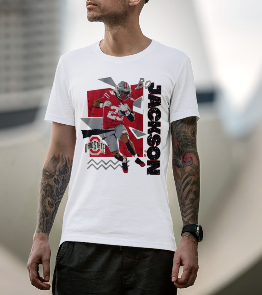 Bo Jackson Ohio State Football 90s Style T-Shirt