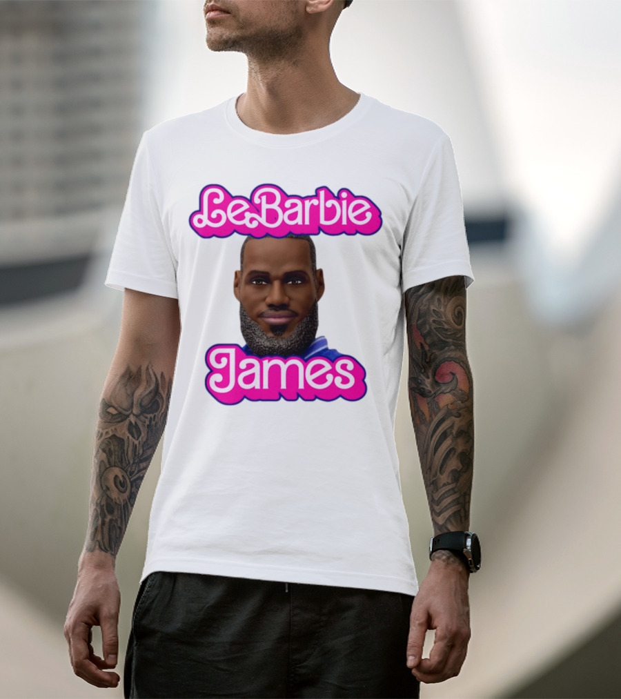 LeBarbie James Basketball Icon Parody T-Shirt
