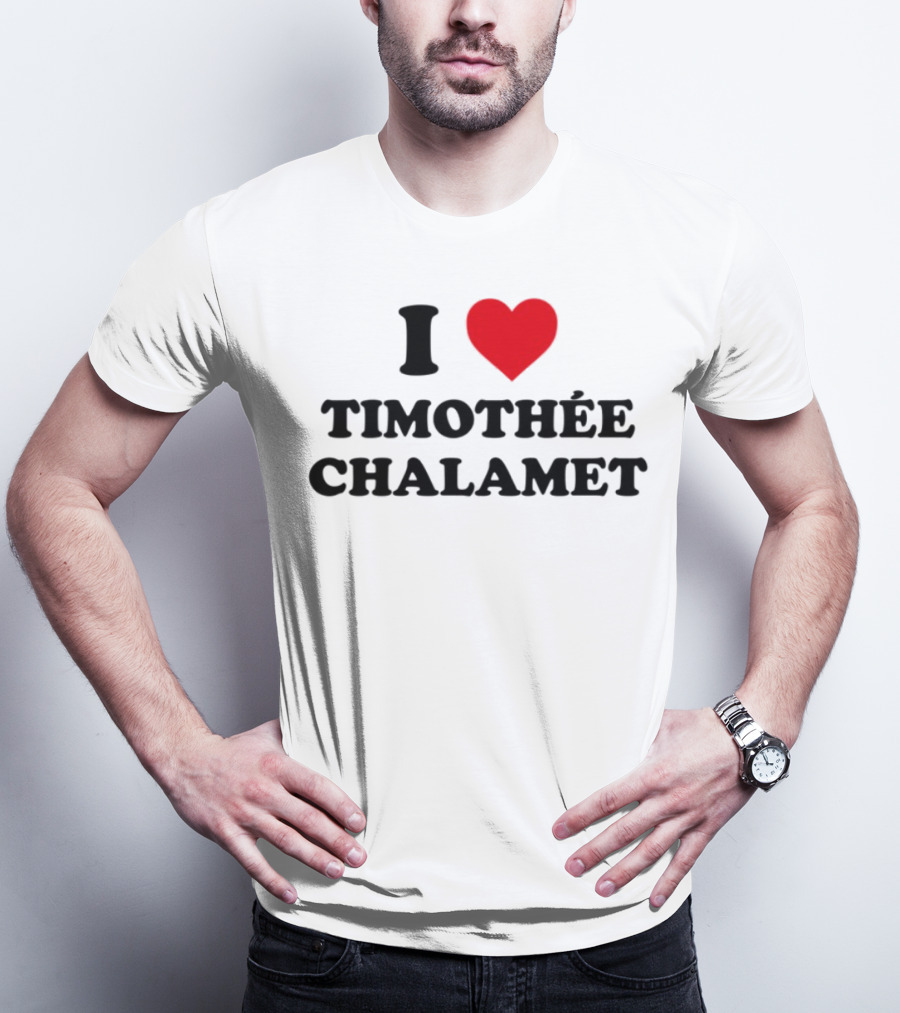 I Heart Timothée Chalamet Enthusiast Apparel T-Shirt