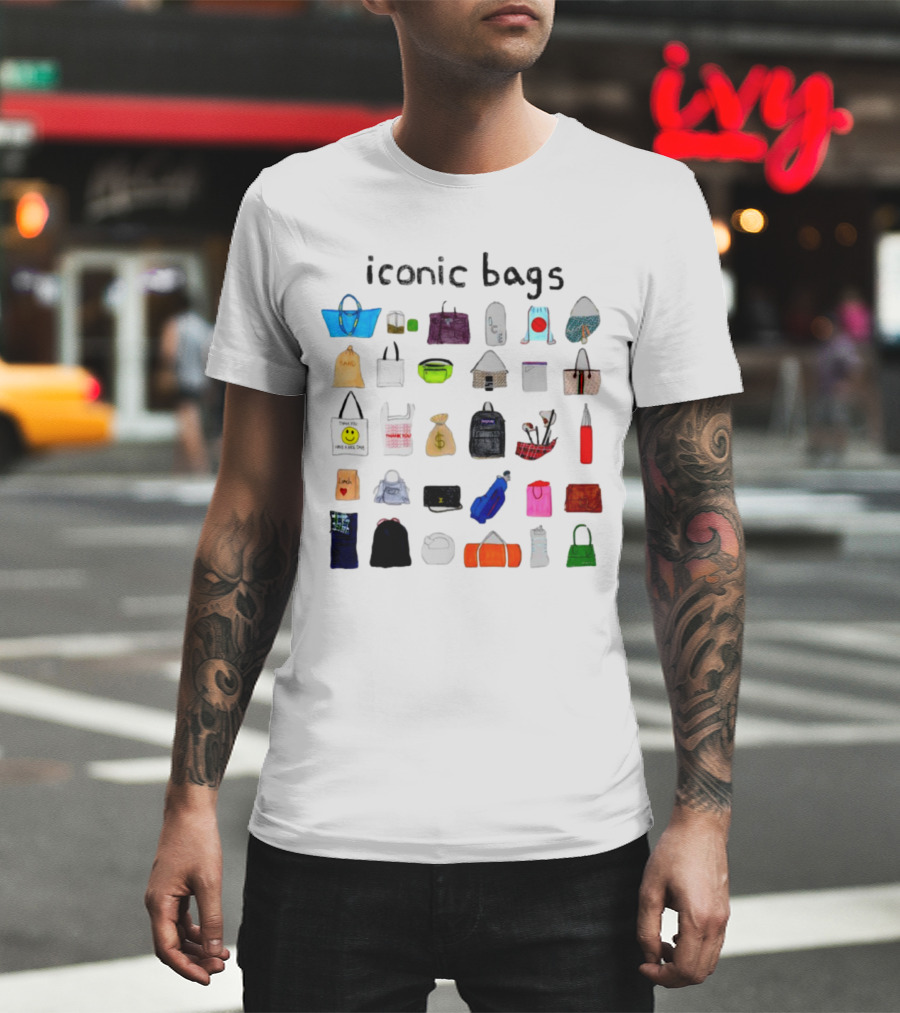 Iconic Bags Featuring Famous And Recognizable Designs And Symbols T-Shirt