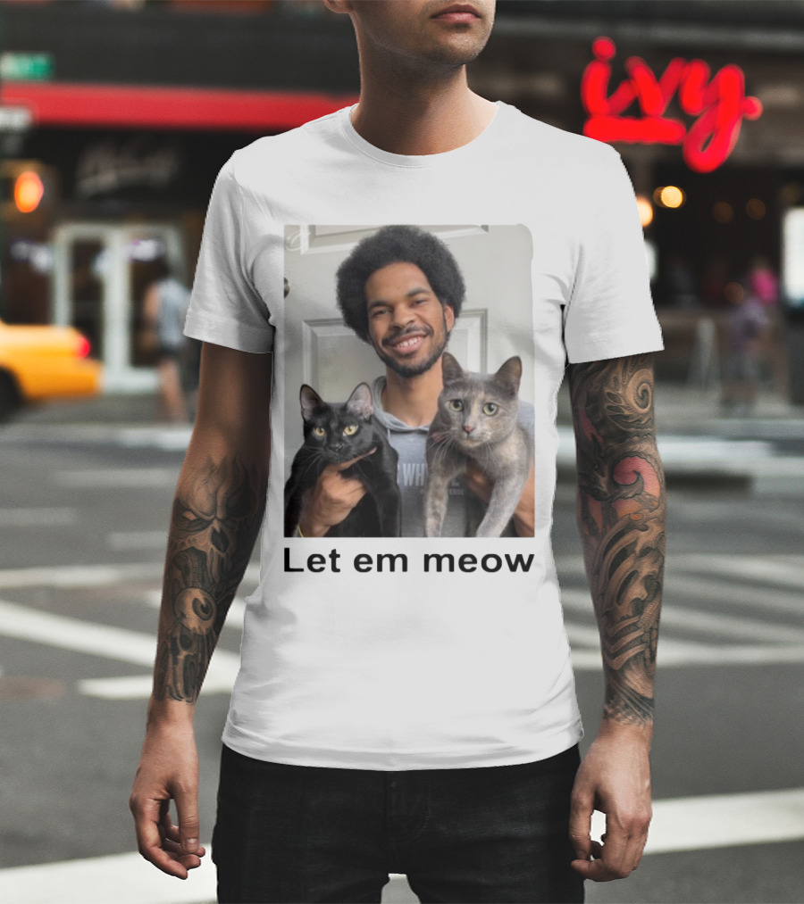 Limited Let Em Meow Jarrett Allen Cats T-Shirt