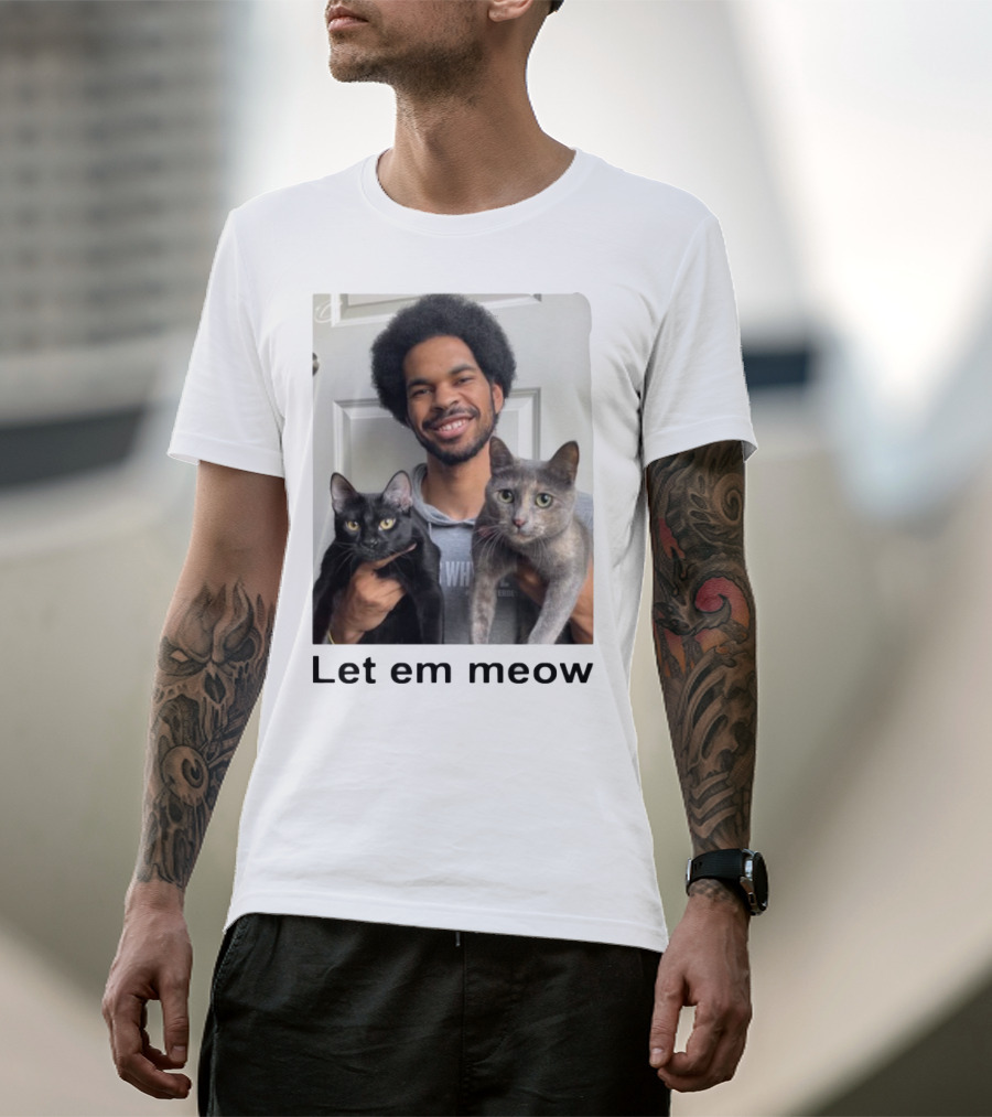 Limited Let Em Meow Jarrett Allen Cats T-Shirt