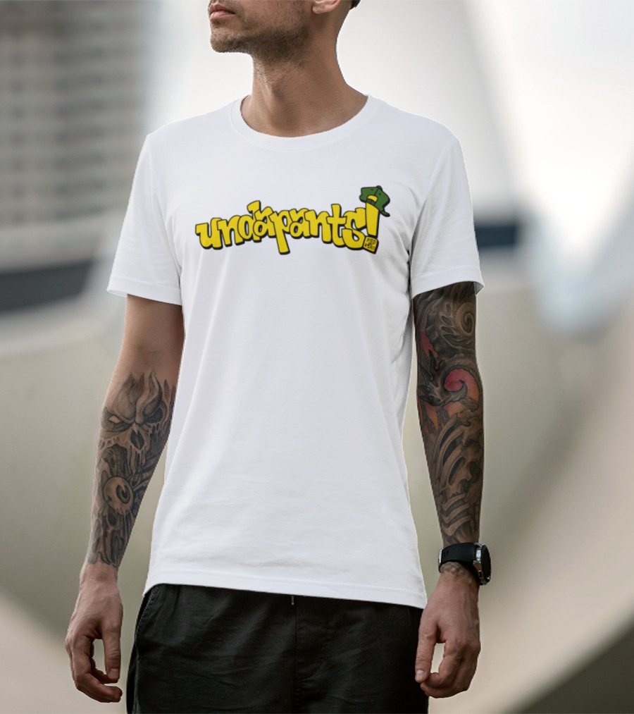 Podmeetsworldshow Undapants Retro Cartoon Style T-Shirt