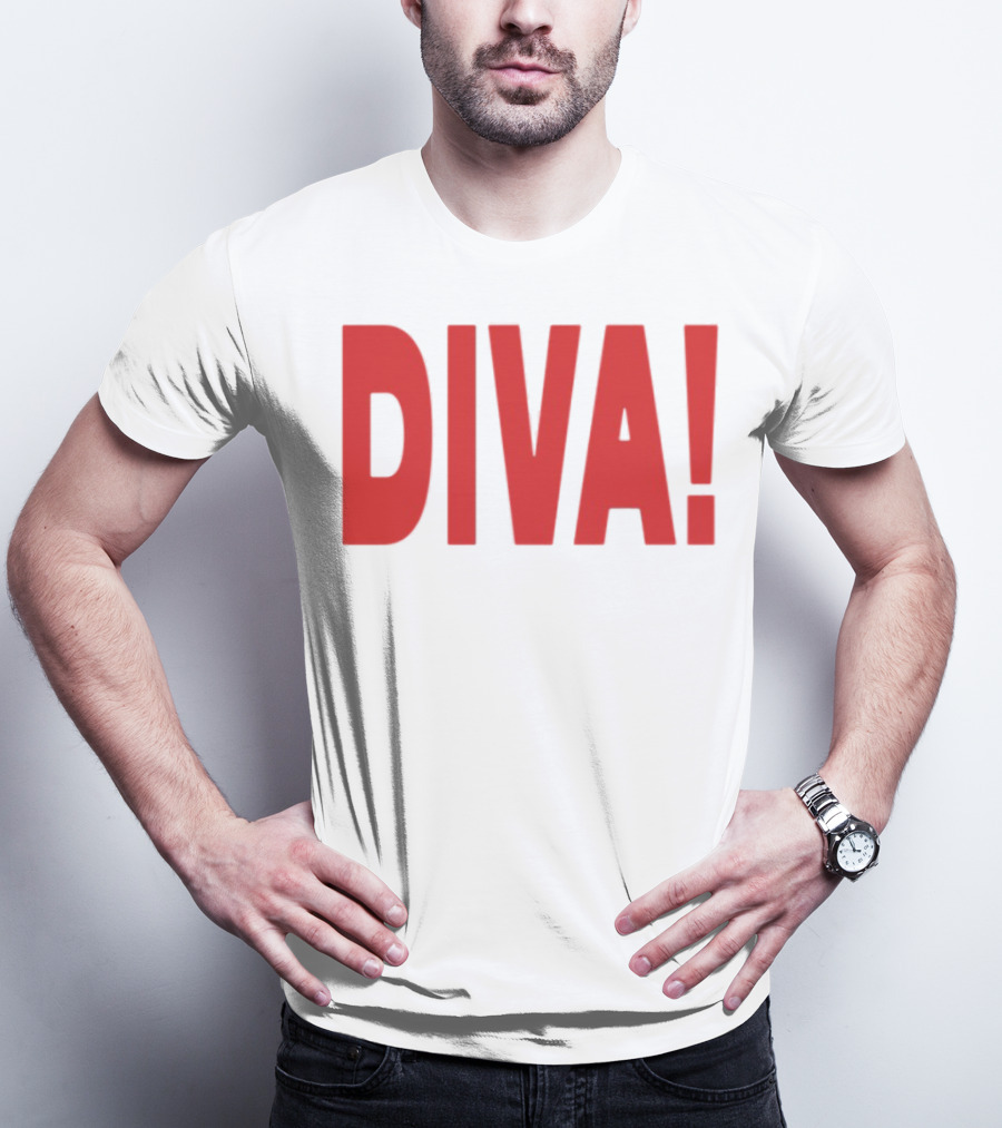 Role Model Diva DIVA! Red Lettering T-Shirt