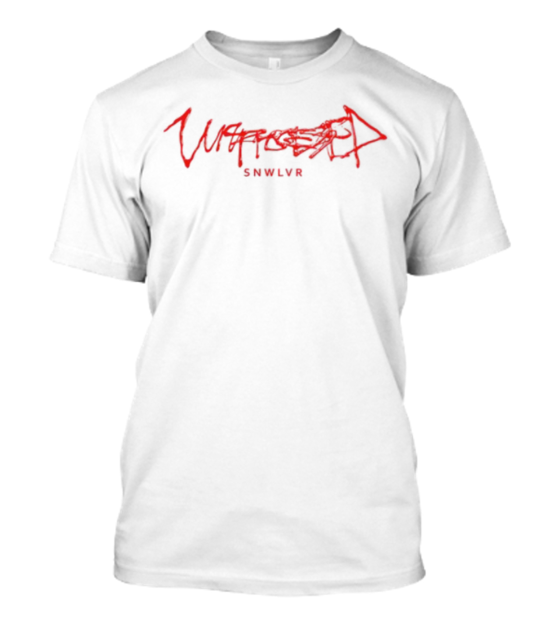 Uncensored Snwlvr Red Ink Graffiti Style T-Shirt