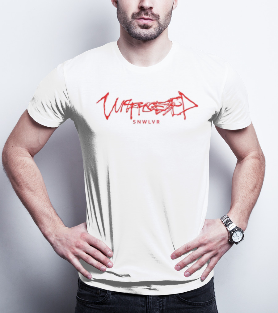 Uncensored Snwlvr Red Ink Graffiti Style T-Shirt