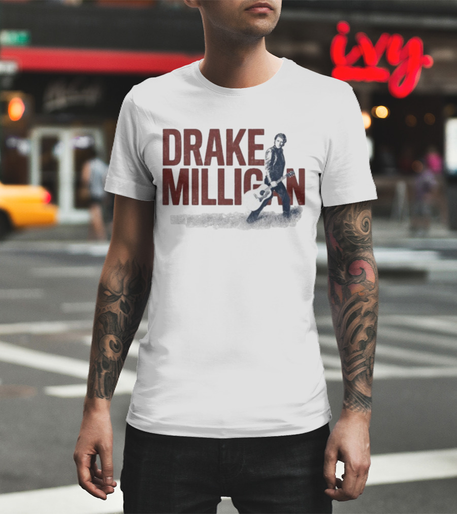 Drake Milligan Silver Guitar Photo Edition T-Shirt