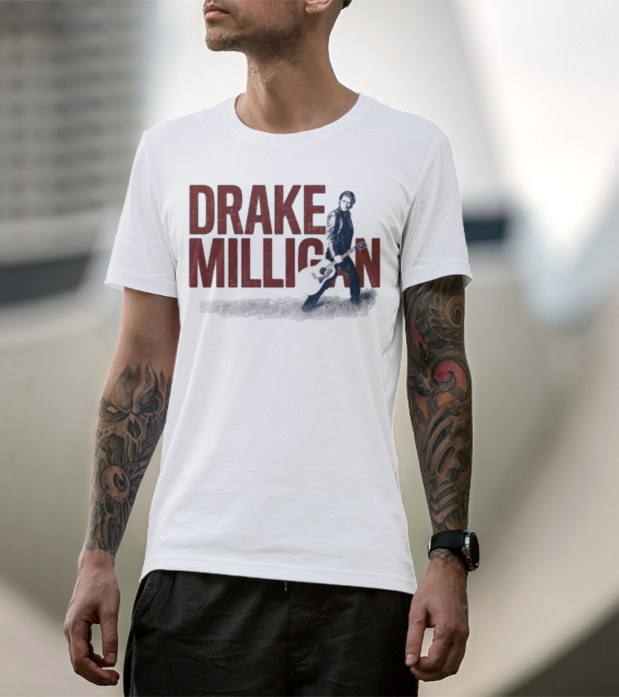 Drake Milligan Silver Guitar Photo Edition T-Shirt