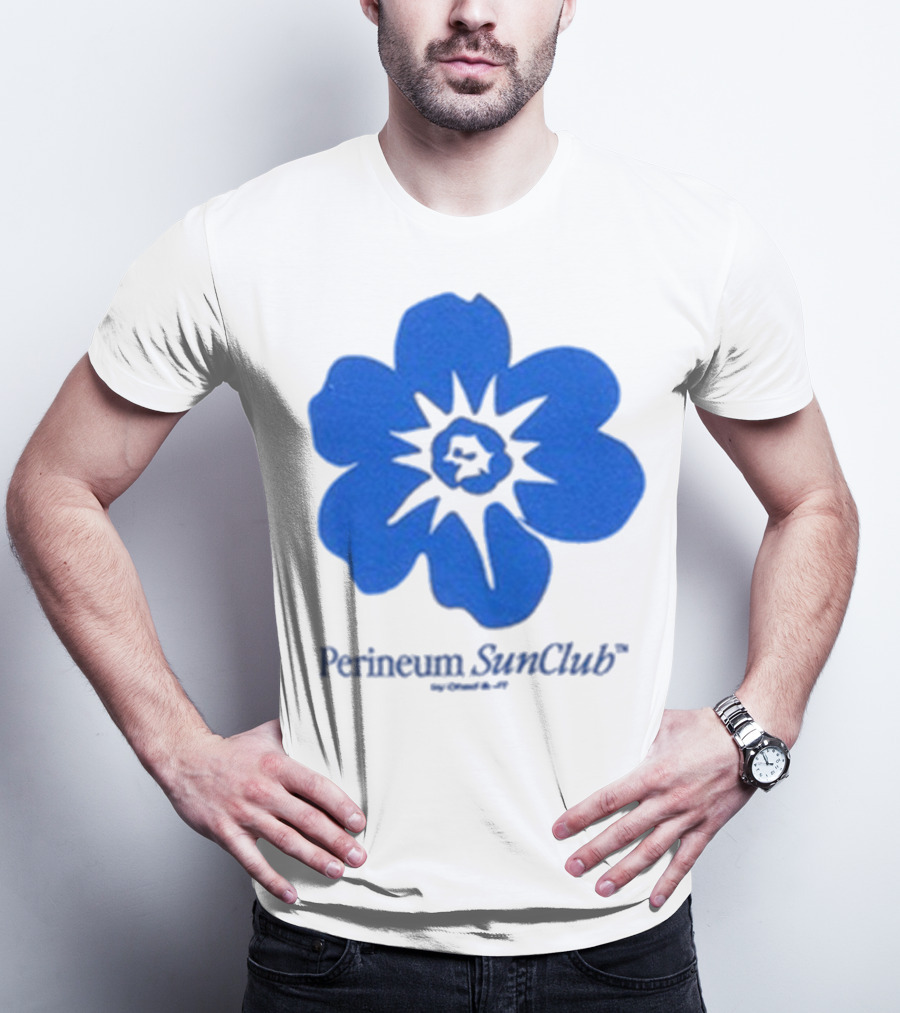 Chad And JT Perineum SunClub Bumflower Blue Blossom T-Shirt
