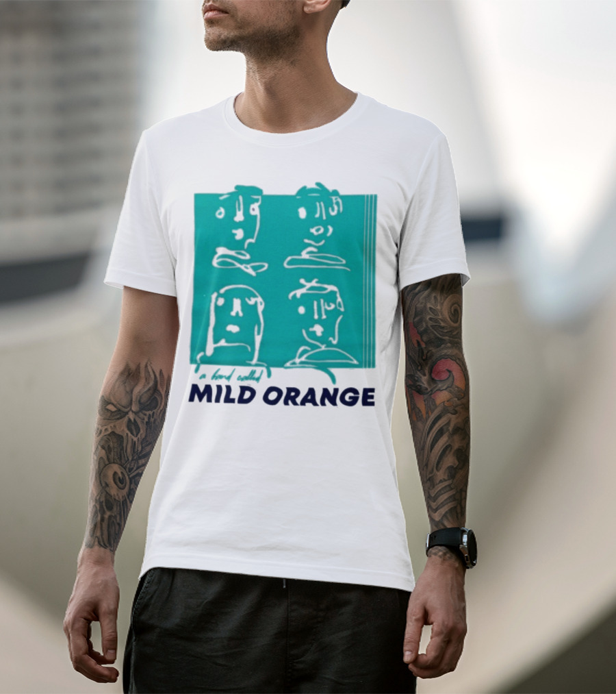 Mild Orange A Band Called Faces Artwork T-Shirt