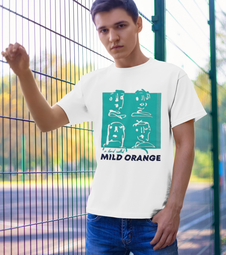 Mild Orange A Band Called Faces Artwork T-Shirt