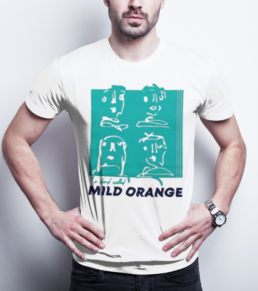 Mild Orange A Band Called Faces Artwork T-Shirt