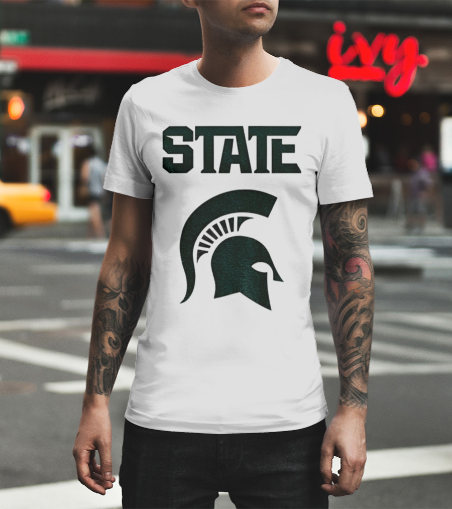 STATE Spartans Michigan Big Ten Basketball T-Shirt