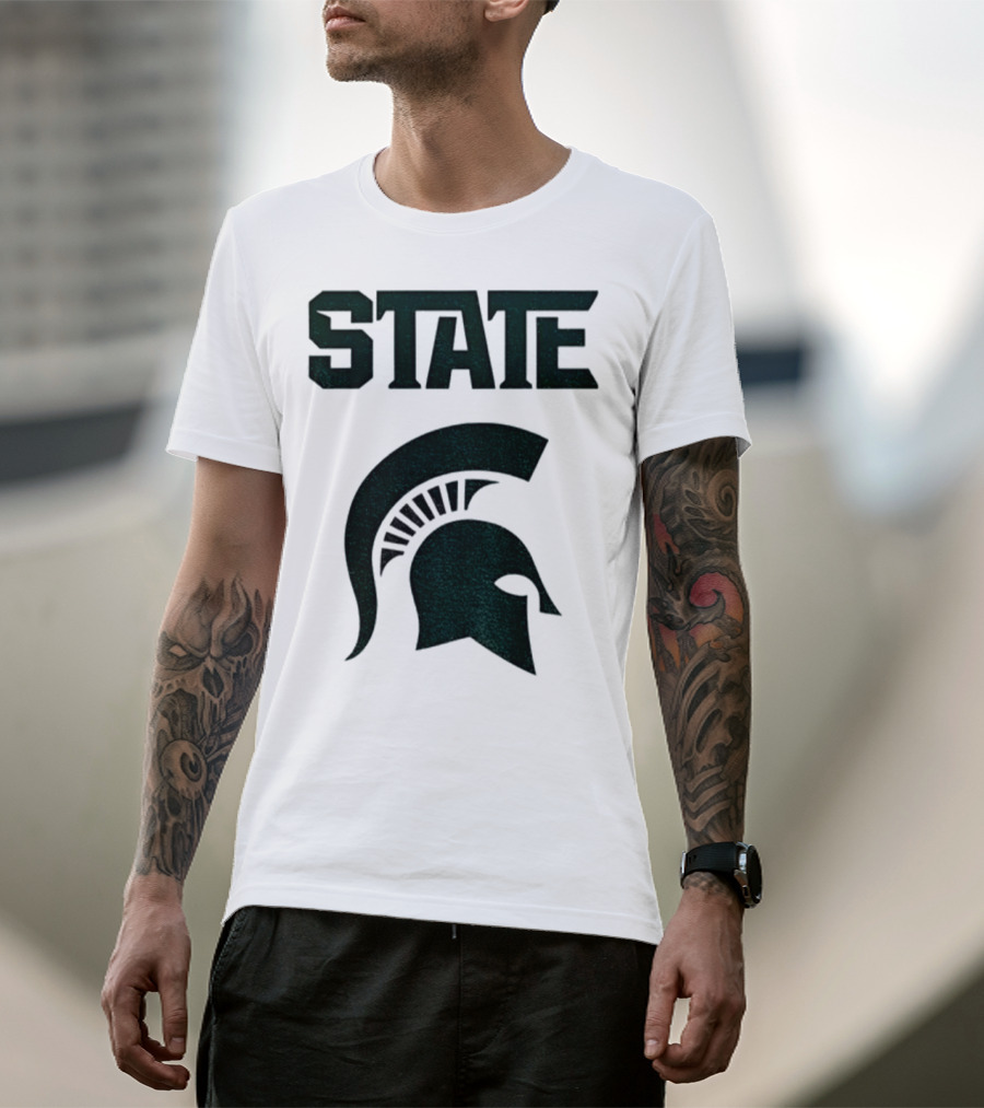 STATE Spartans Michigan Big Ten Basketball T-Shirt