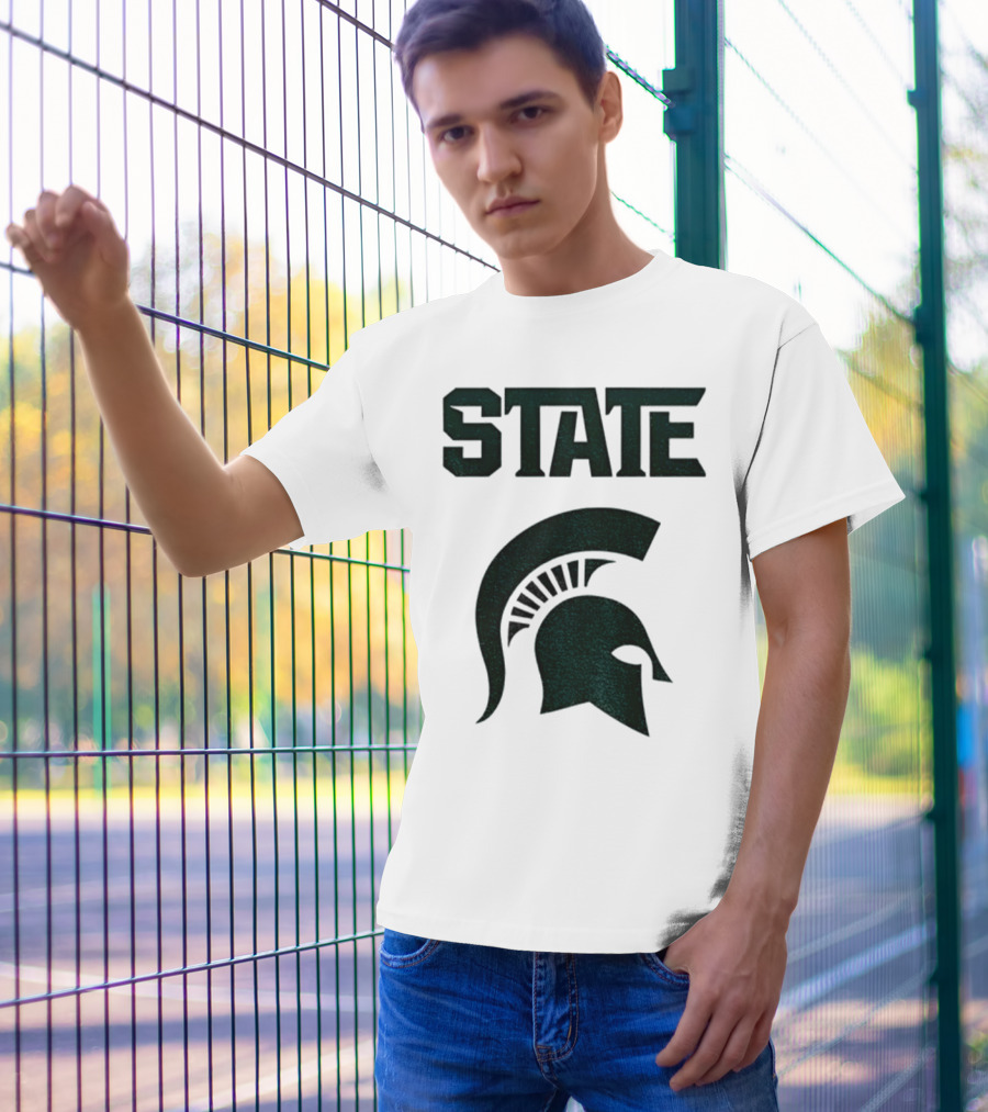 STATE Spartans Michigan Big Ten Basketball T-Shirt