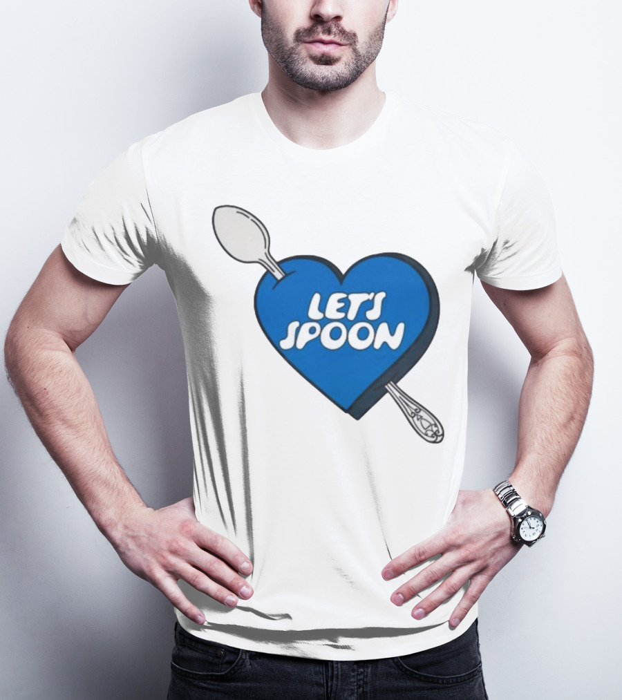 Staycool X Good Culture Let’s Spoon Heart Blue Design With Spoons T-Shirt