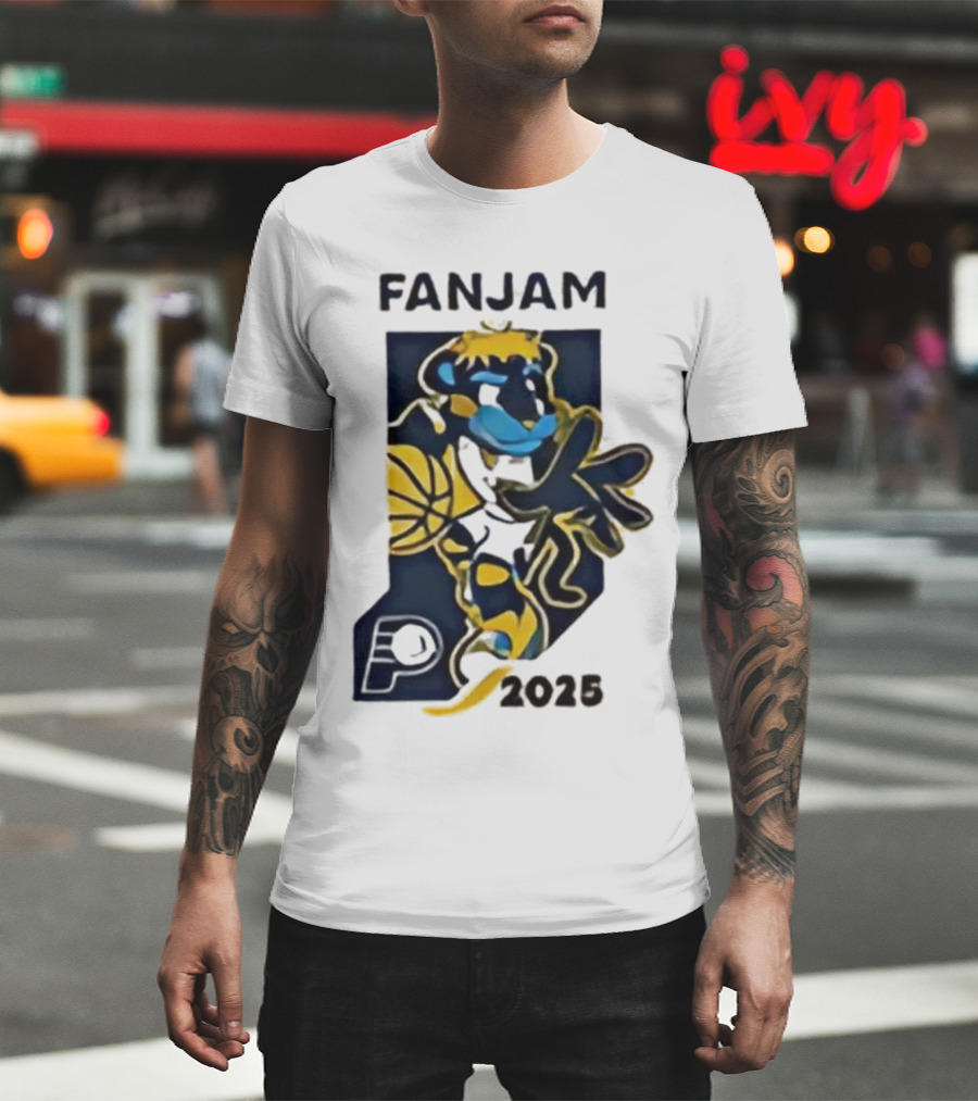 FanJam Indiana Pacers NBA Mascot 2025 T-Shirt