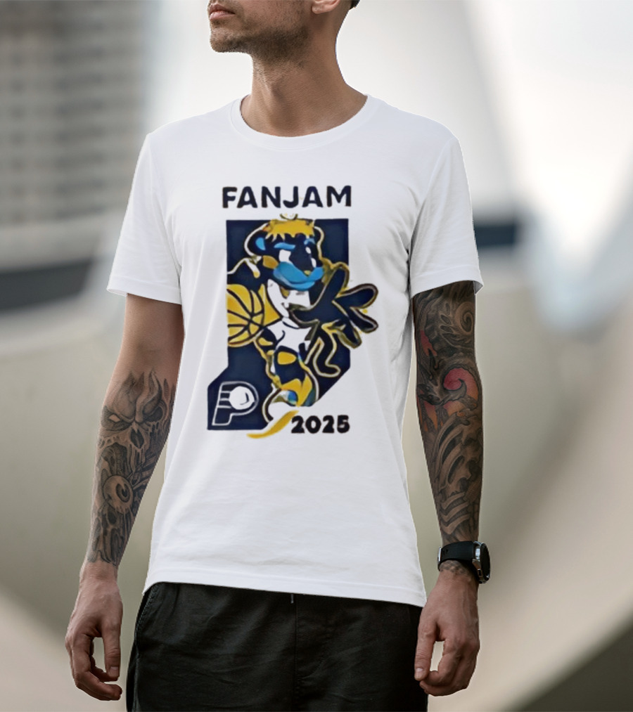 FanJam Indiana Pacers NBA Mascot 2025 T-Shirt