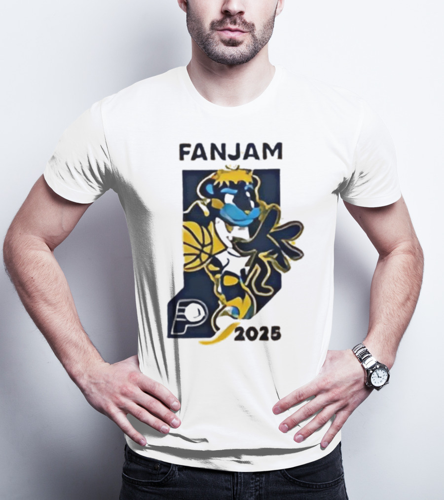 FanJam Indiana Pacers NBA Mascot 2025 T-Shirt