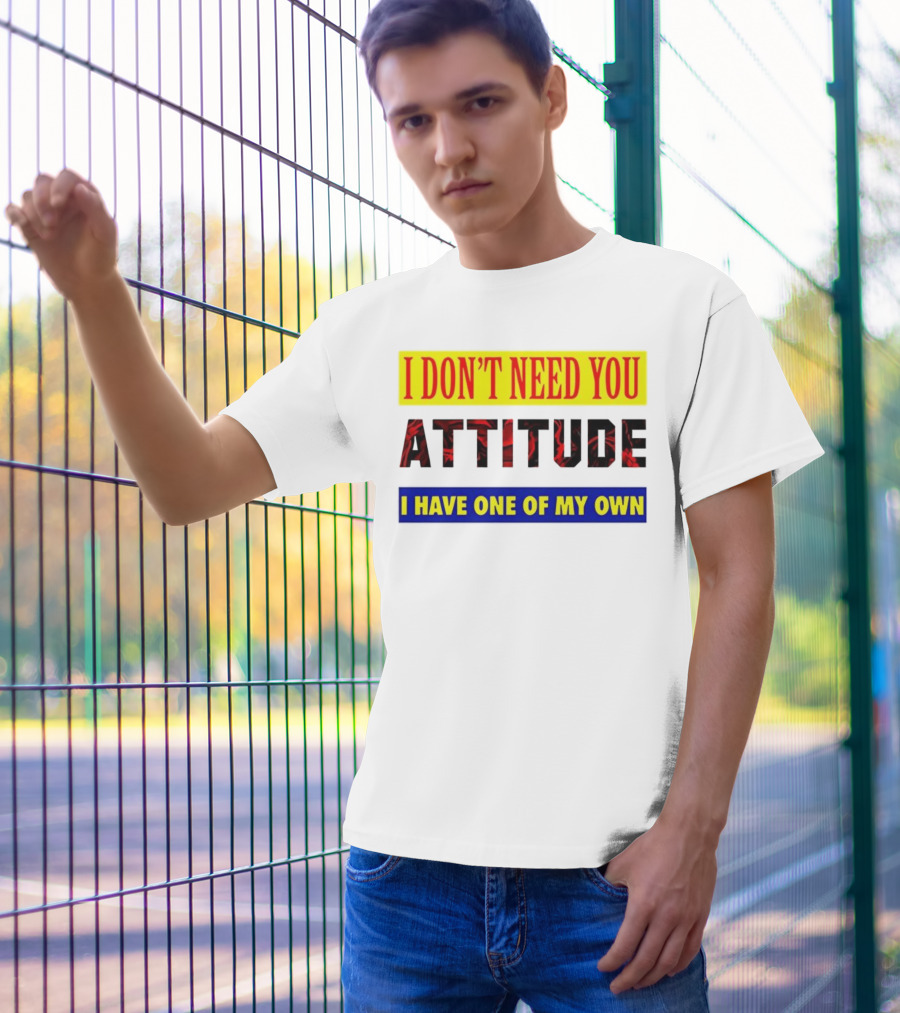 I Don't Need You Attitude I Have One Of My Own T-Shirt