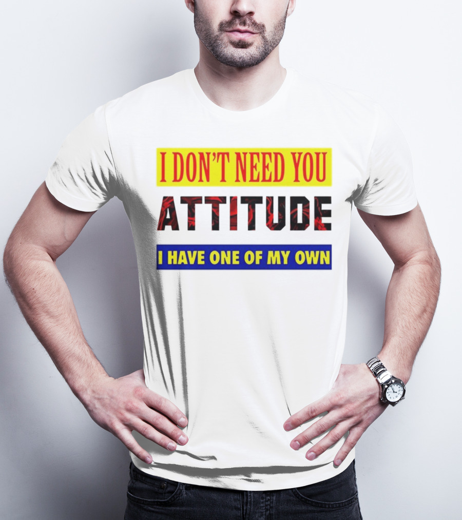 I Don't Need You Attitude I Have One Of My Own T-Shirt