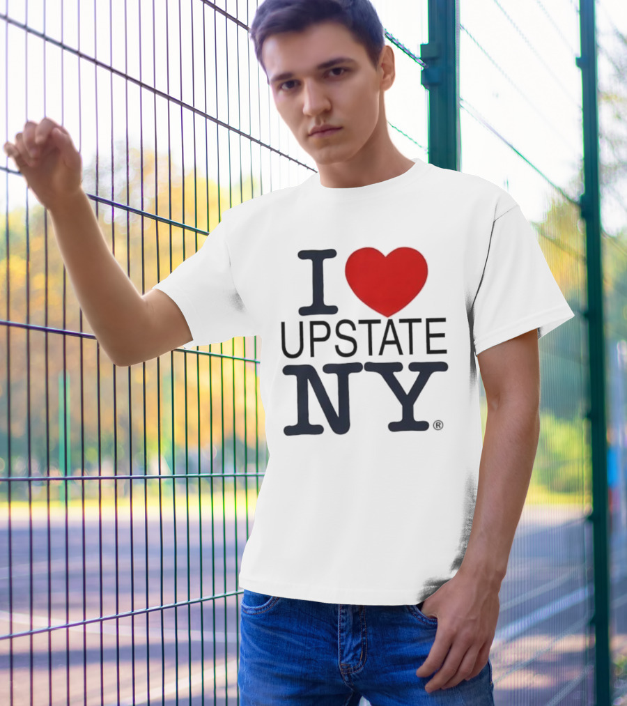 I Love Upstate NY Heart Icon T-Shirt
