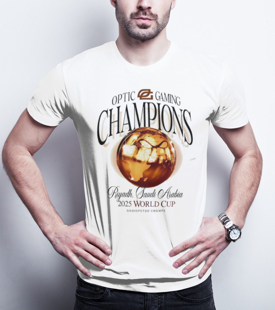 OpTic Gaming EWC Champions Riyadh Saudi Arabia 2025 World Cup Undisputed Champs T-Shirt