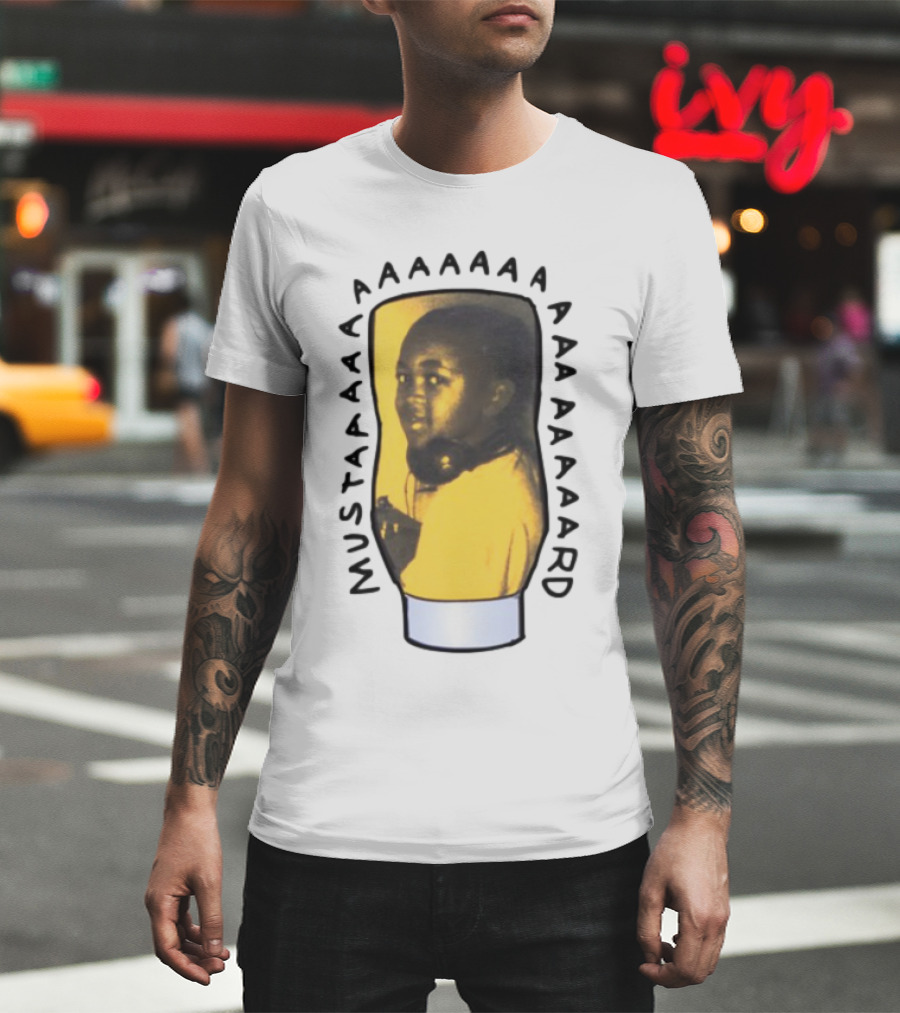 10 Summers Mustaaaaaaaaaaard DJ Mustard Youthful Portrait T-Shirt