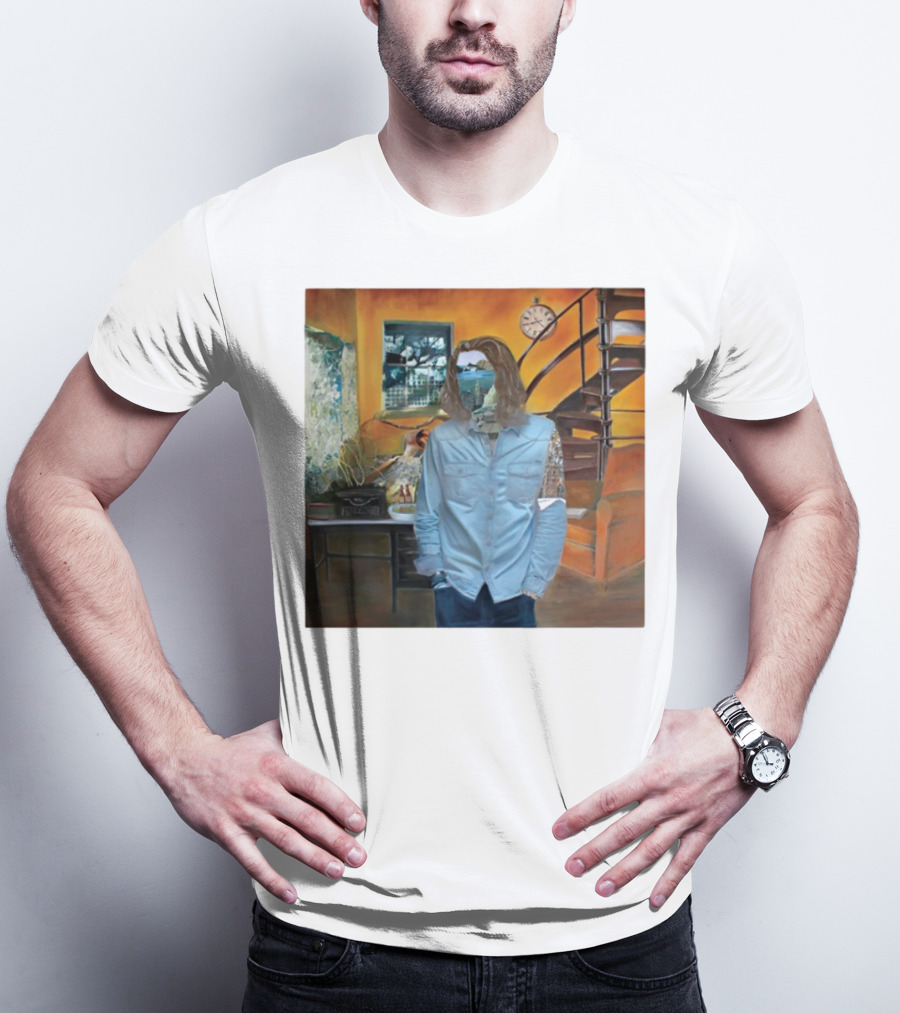Hozier Album 10 Year Anniversary Surreal Collage Art Blue T-Shirt