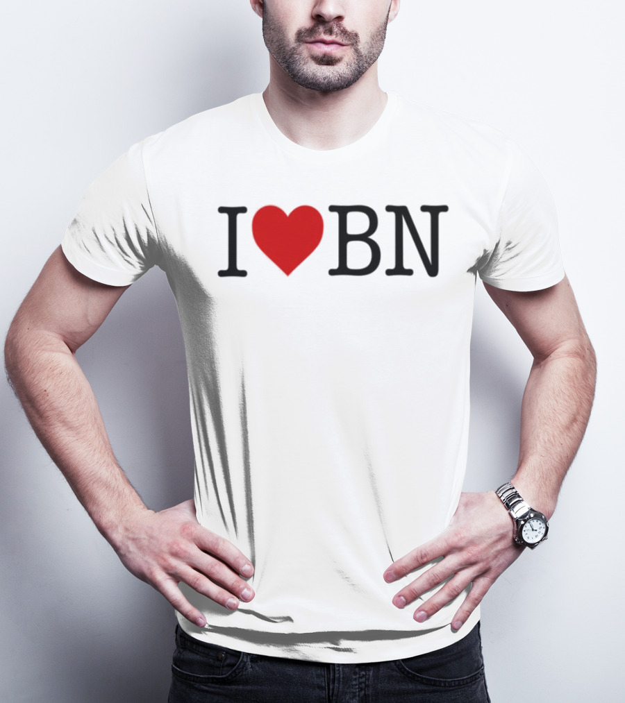I Love BN Buenas Noches Heart Symbol Graphic T-Shirt