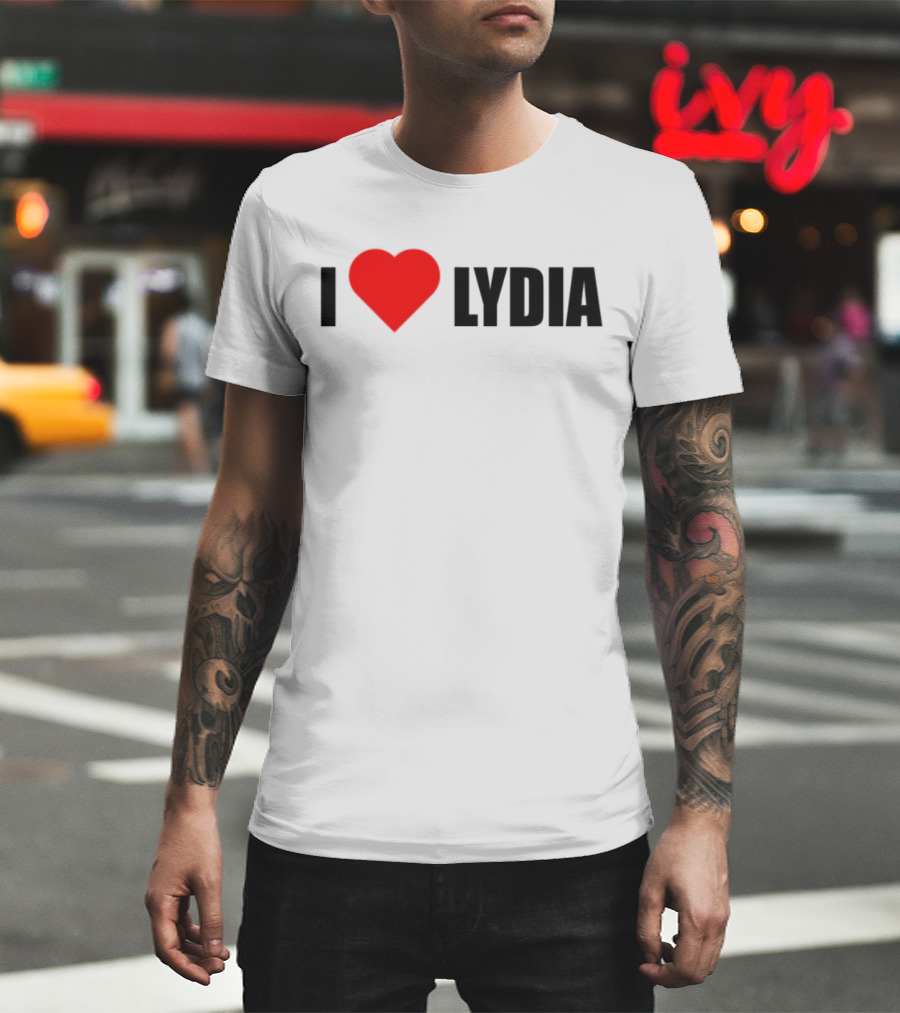 I Love Lydia Heart Symbol Expression T-Shirt